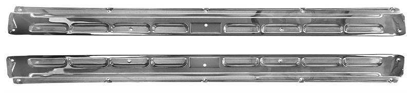 Indstigningslister rustfri sill/scuff plate Mustang Conv. 1964 til 1968 ...